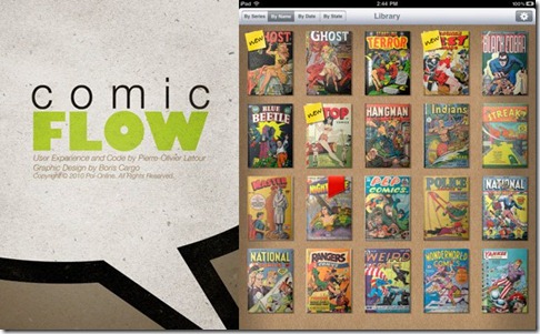 iPad español: ComicFlow, fantástico lector de cómics digitales para iPad
